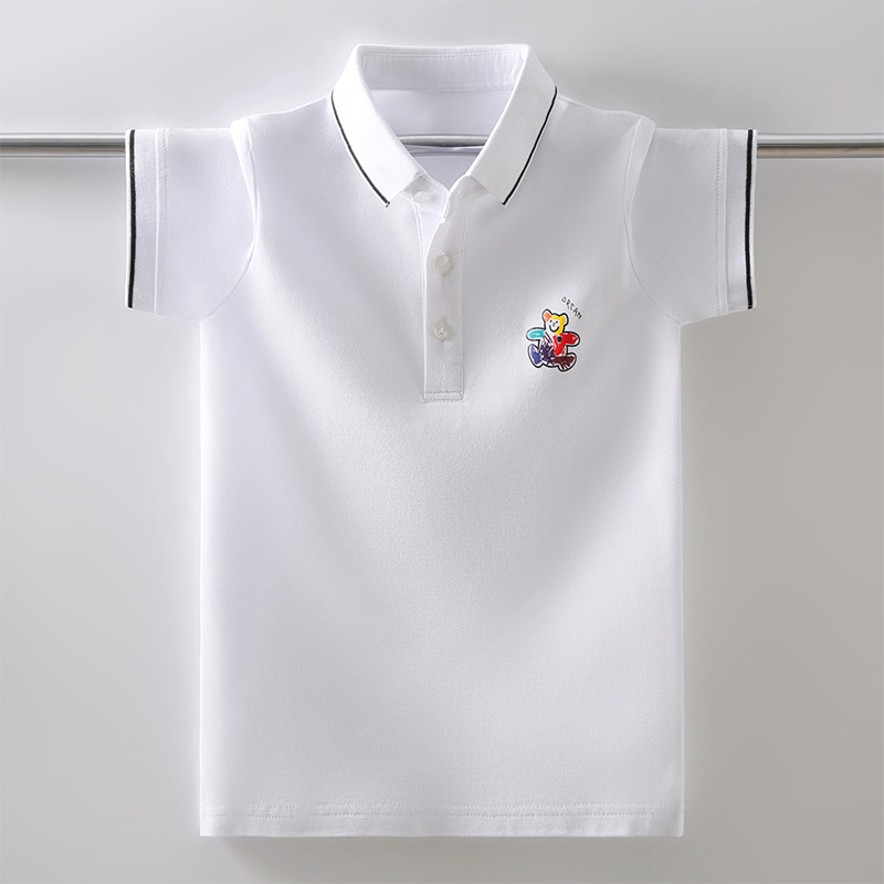 Boys students short sleeve school Polo shirt | school uniform manufacturers